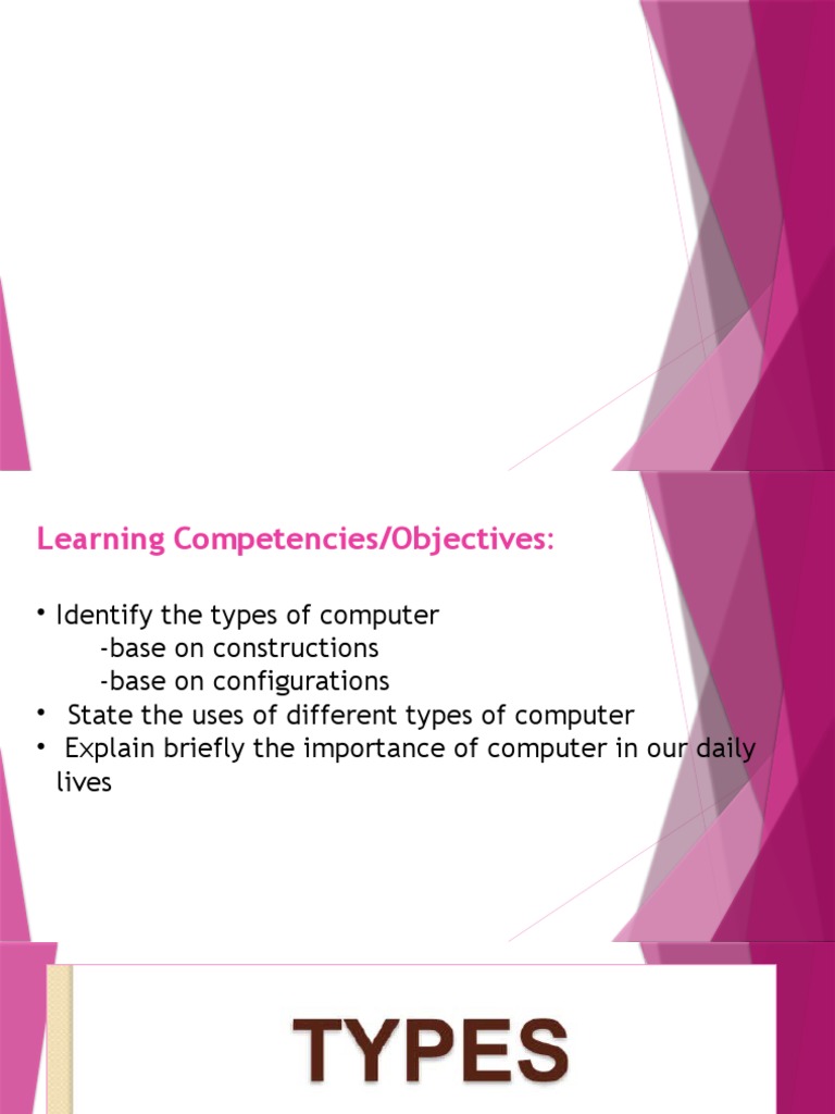 Lesson 4 Types of Computer | PDF