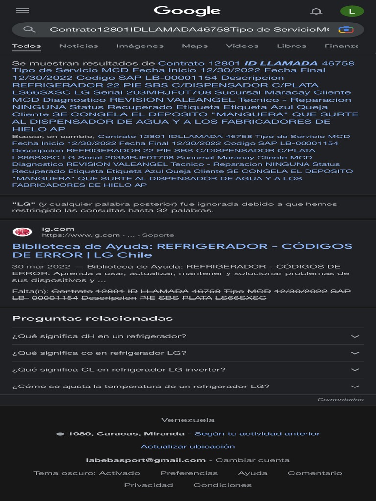 Contrato 12801 IDLLAMADA 46758 Tipo de Servicio MCD Fecha Inicio ...