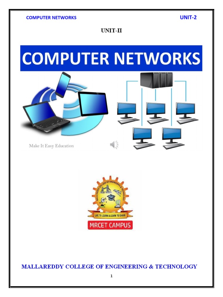 Cn Unit 2 Notes Download Free Pdf Transmission Control Protocol