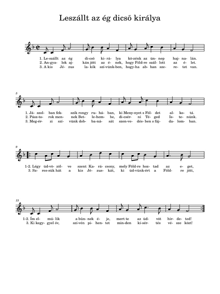 Leszállt Az Ég Dicső Királya | PDF