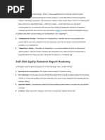 Equity Research Report Overview | PDF | Securities Research | Investing