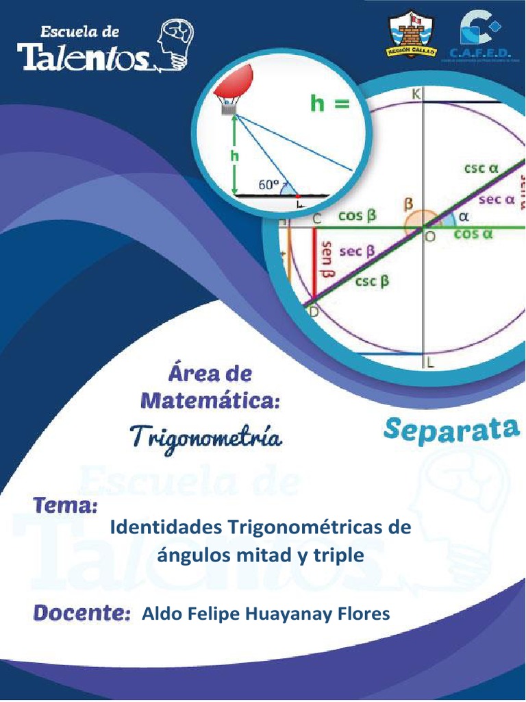 Tema 25 - I. T. de Ángulos Mitad y Triple | PDF