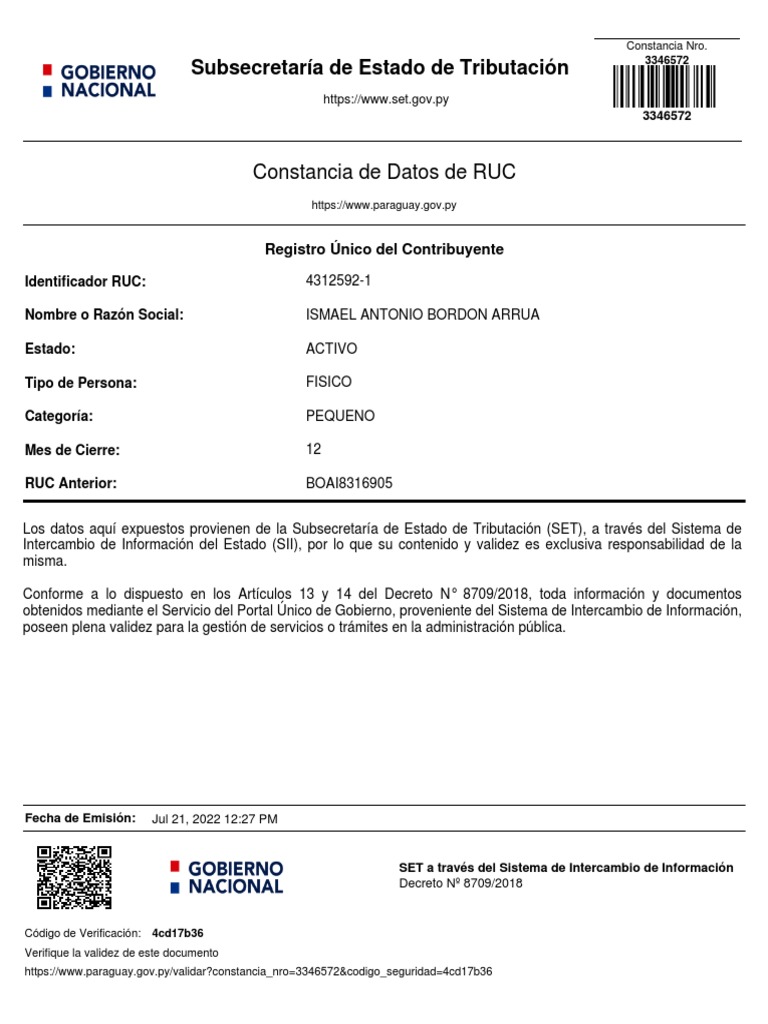 6 - Constancia de Ruc | PDF