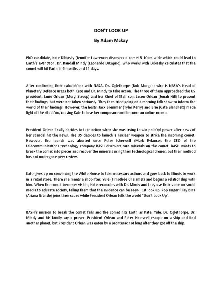 Dont Look Up | PDF