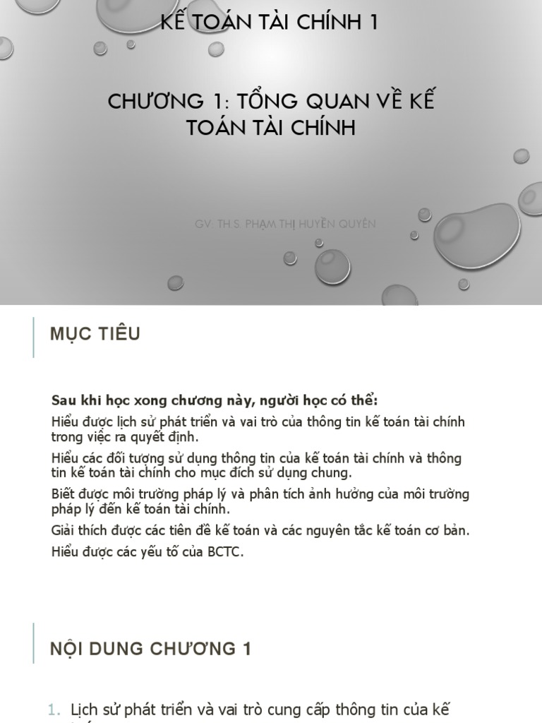 Kttc1-Chương 1 | PDF