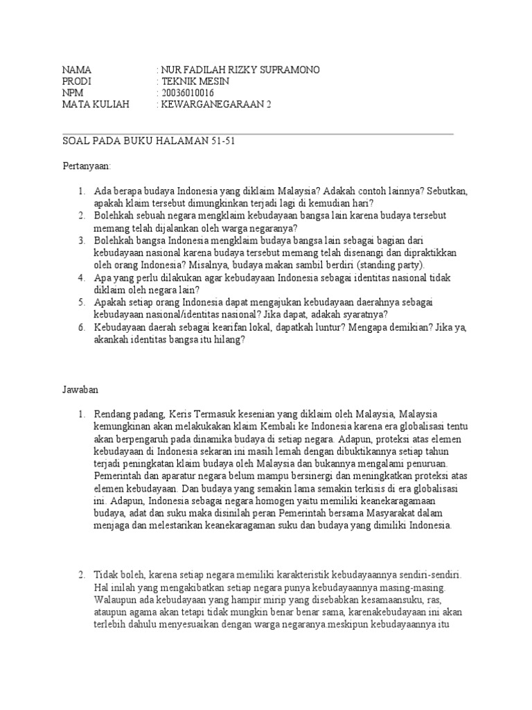 Tugas Minggu 2 - Nur Fadilah Rizky Supramono - 016 | PDF