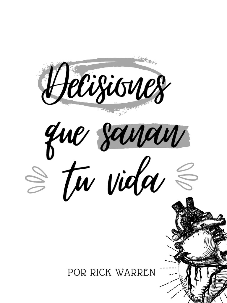Decisiones Que Sanan para Imprimir | PDF | Pecado | Cristo (título) Decisiones Que Sanan para Imprimir | PDF | Pecado | Cristo (título)