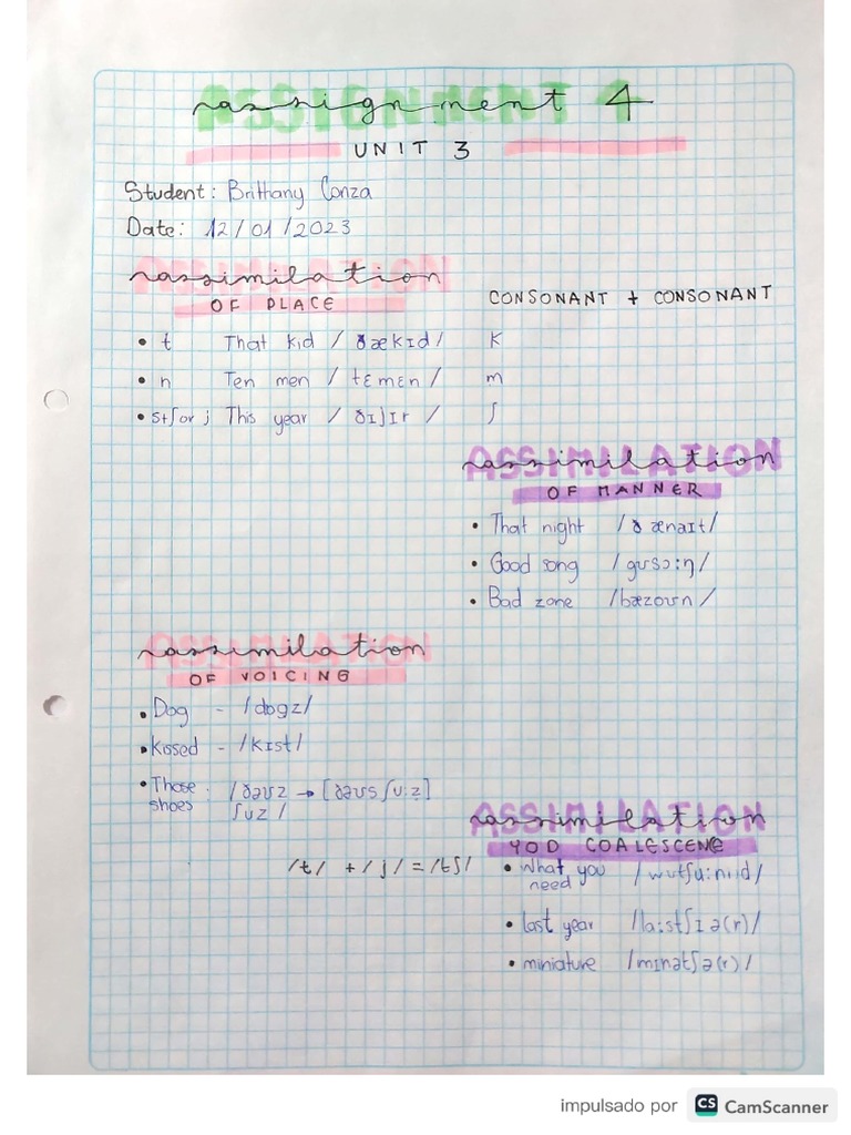 Assigment 4 - Phonetics | PDF