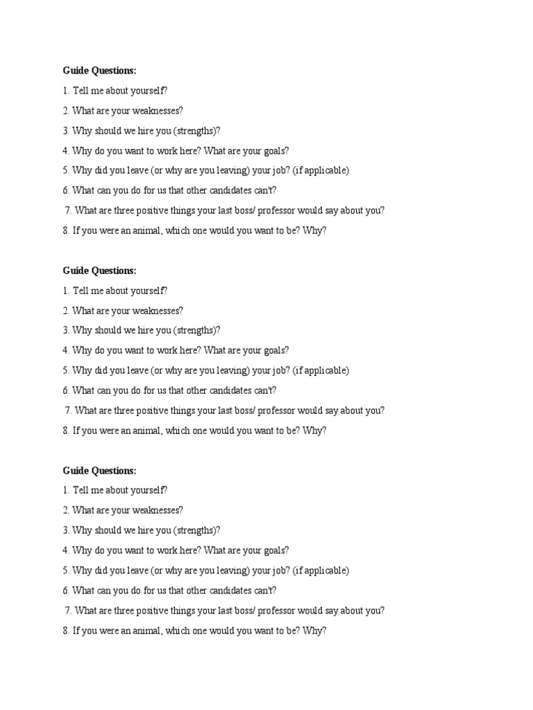 Guide Questions | PDF