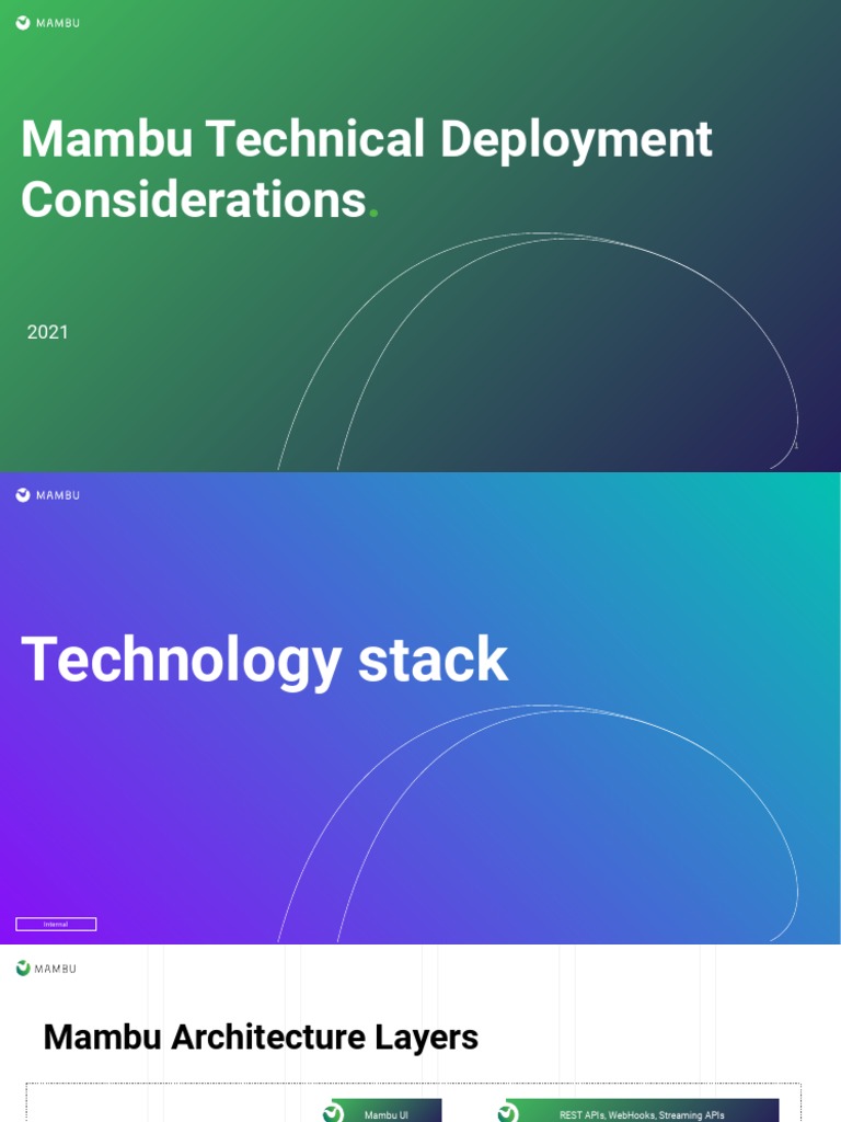 MAMBU - Technical Info | PDF | Amazon Web Services | Software Engineering