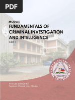 Cdi 1 Fundamentals of Criminal Investigation & Intelligence ...