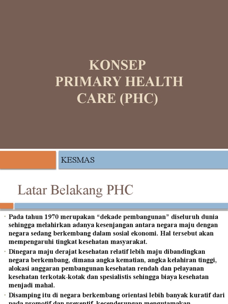 Konsep PHC | PDF