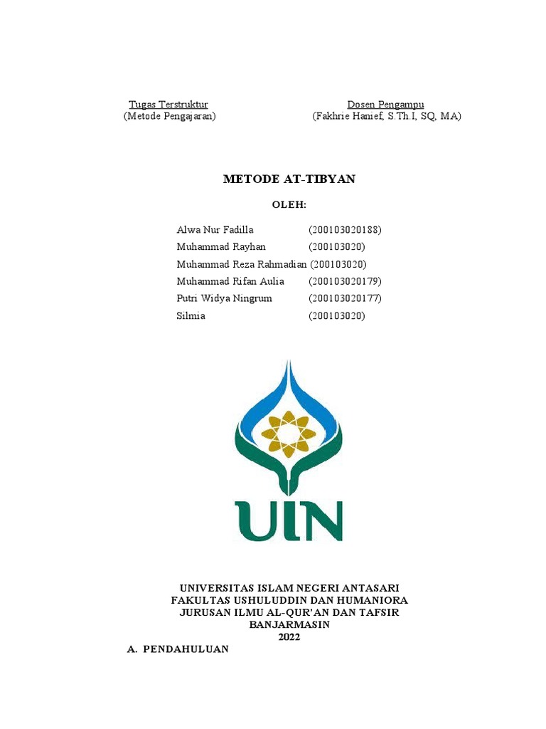 Metode At-Tibyan | PDF