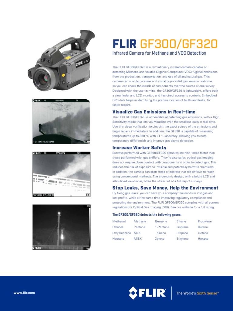 GF300 GF320 Datasheet US | PDF | Camera | Volatile Organic Compound