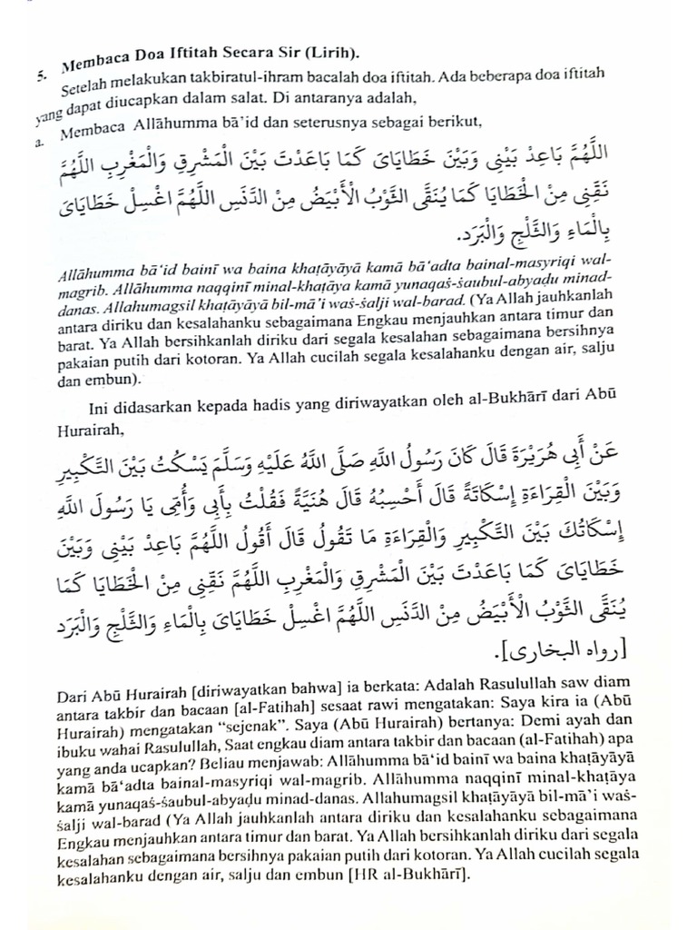 Bacaan Shalat HPT TARJIH Muhammadiyah | PDF