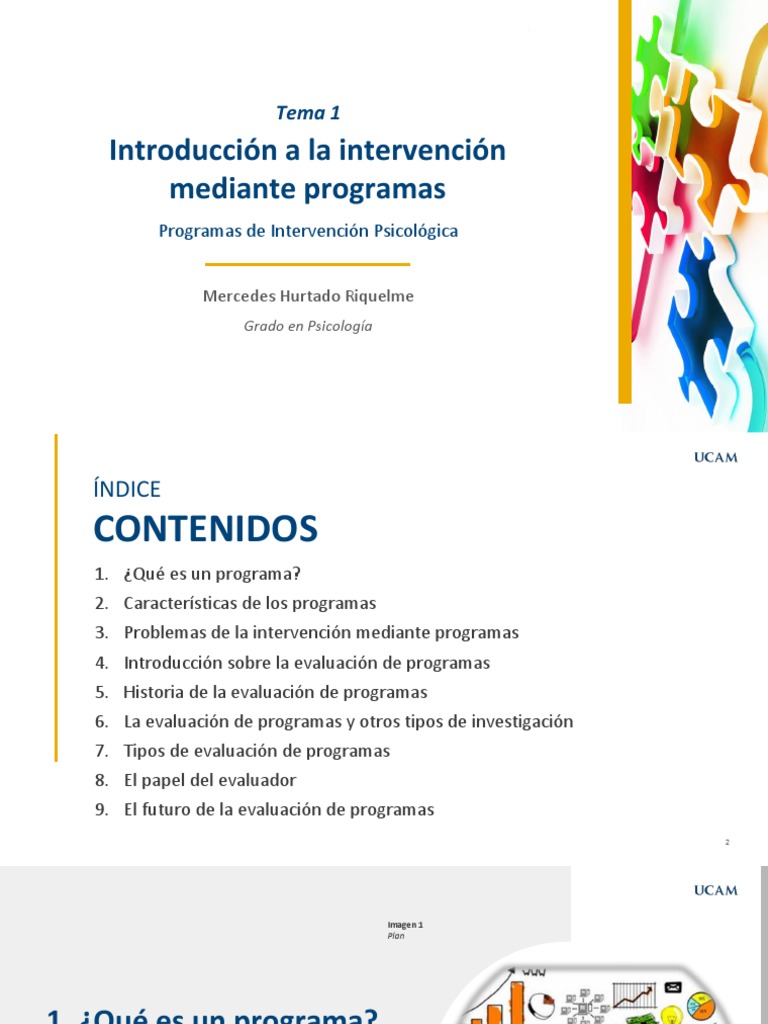 Tema 1 P - Introd A La Interv Mediante Programas | PDF | Evaluación | Planificación