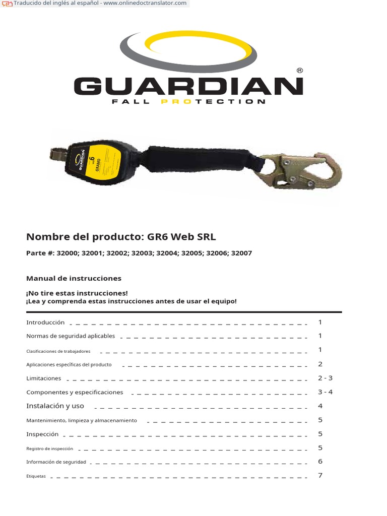 Guardian gr6 SRL Manual - En.es | PDF | Administración de Seguridad y ...