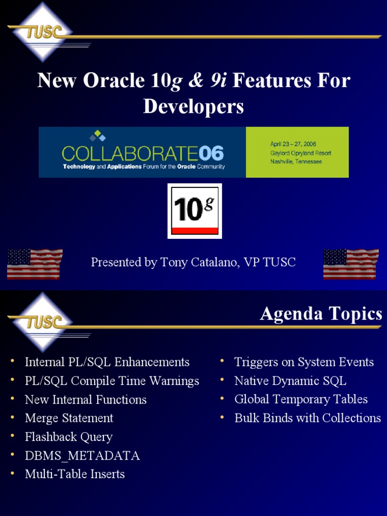 New Oracle 10g & 9i Features | PDF | Computers | Technology & Engineering