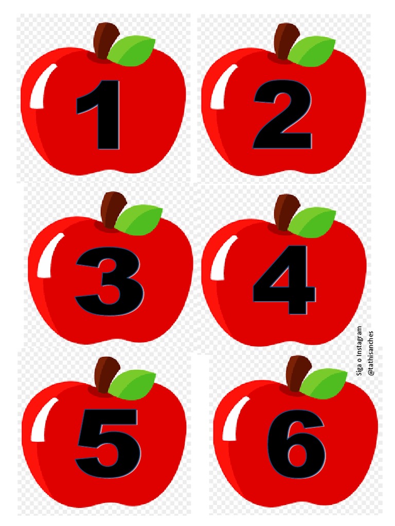 Jogo de Pareamento Maçã Numerica | PDF