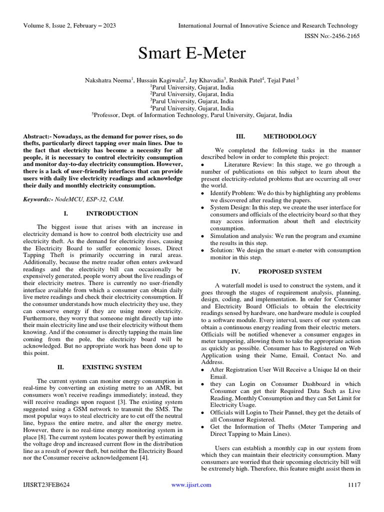 Smart E Meter | PDF | Usability | Internet Of Things