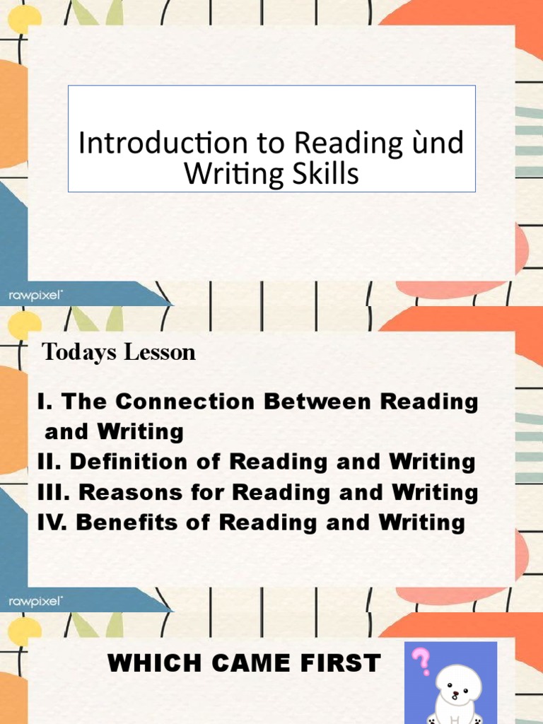 Introduction To Reading and Writing Skills | PDF