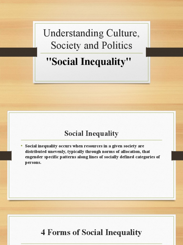 Understanding Social Inequality | PDF | Discrimination & Race Relations ...