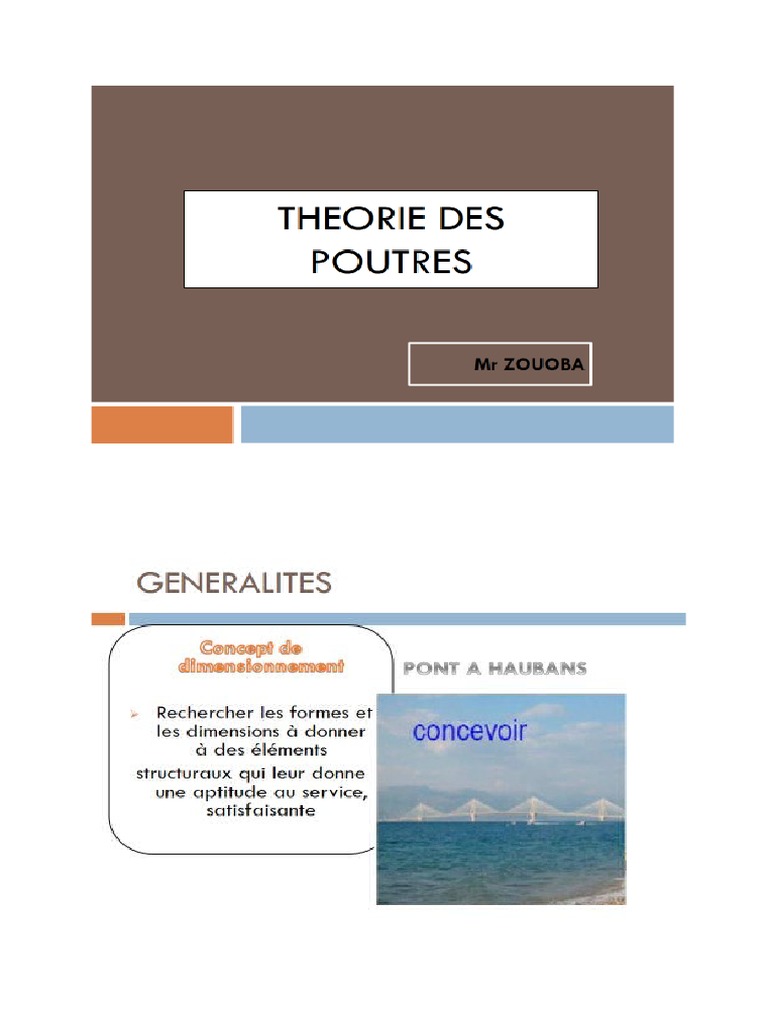 Theorie Des Poutres | PDF