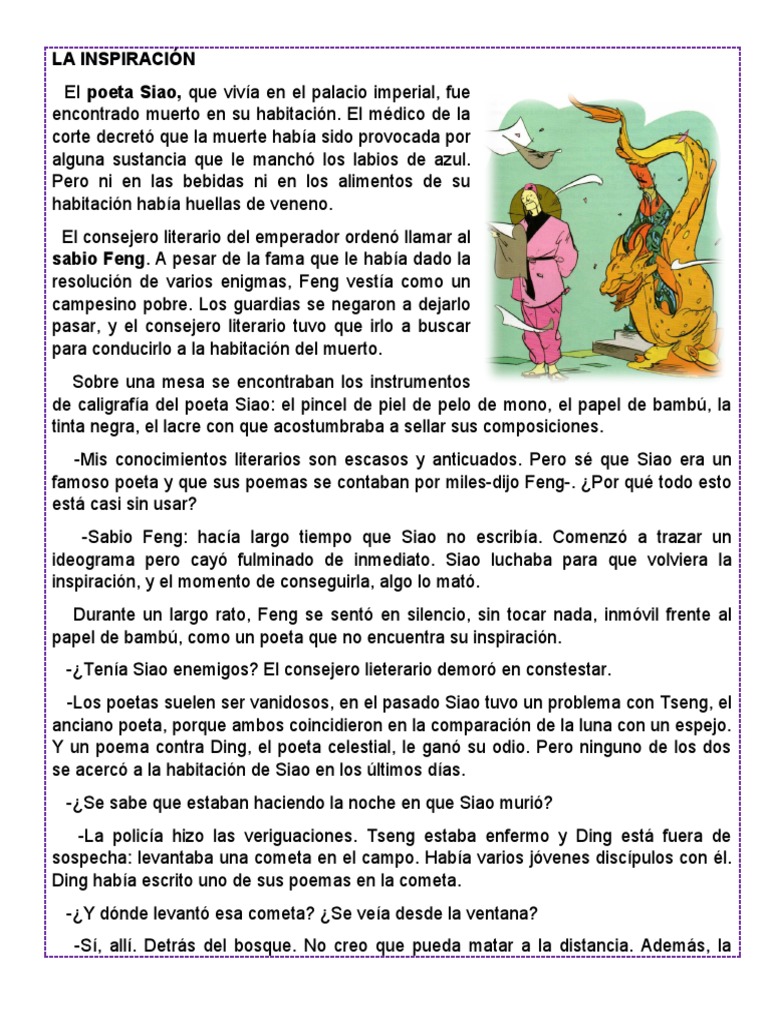 Cuento policial: La inspiración de De Santis | PDF | Novela negra ...