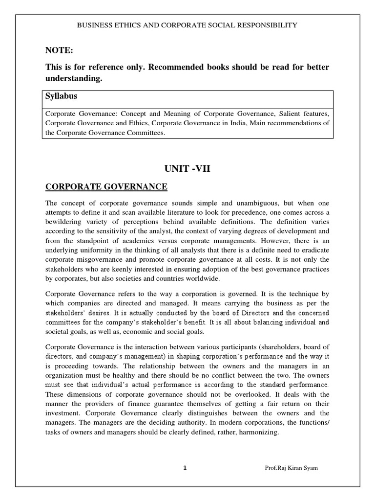 Ethics-Module 7 | PDF | Whistleblower | Governance