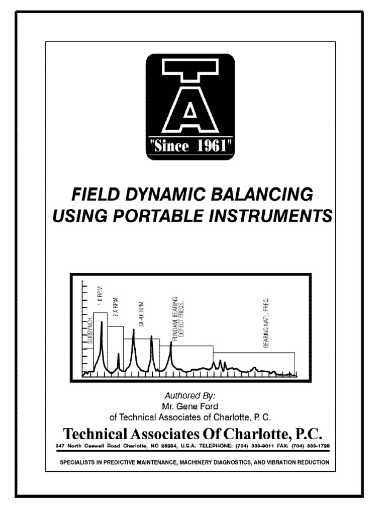 Field Dynamic Field Balancing Using Portable Instruments 2001 | PDF | Applied And ...