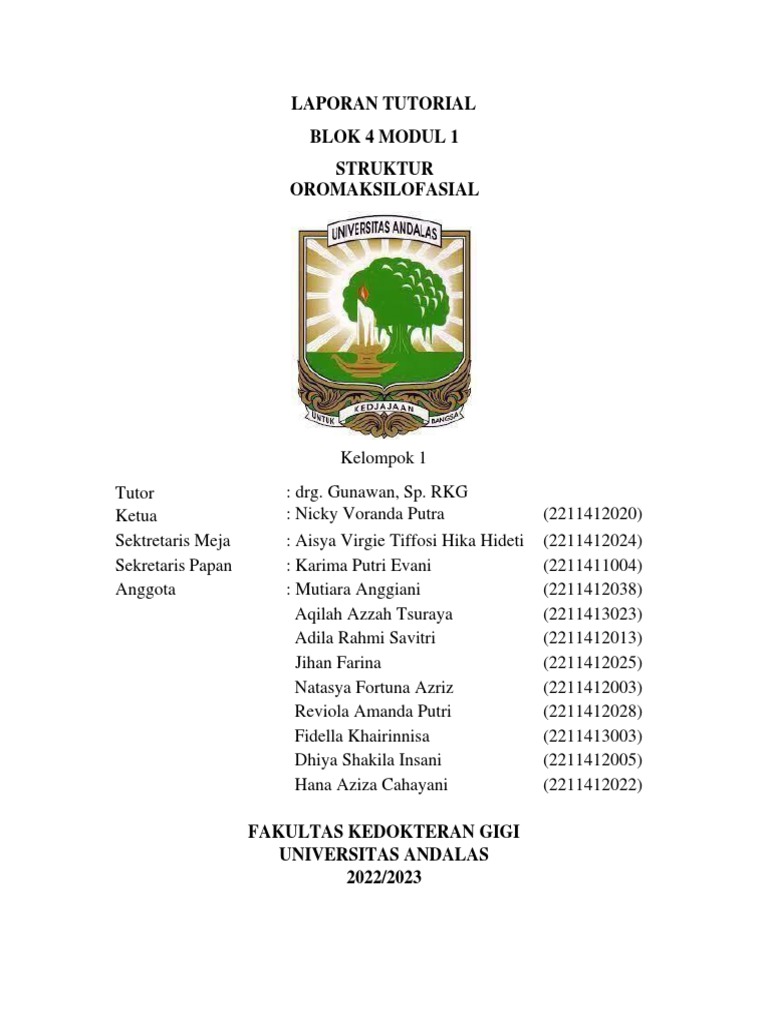 Laporan Tutorial Modul 1 Blok 4 | PDF