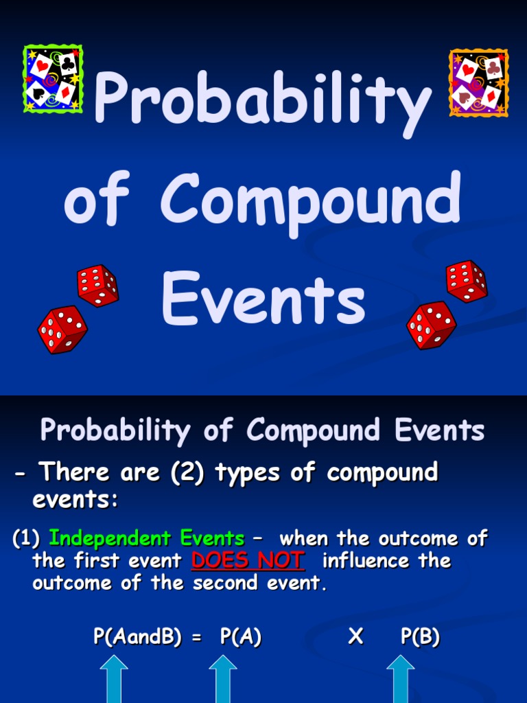 02 Probability of Compound Events | PDF | Probability | Mathematics 02 Probability of Compound Events | PDF | Probability | Mathematics