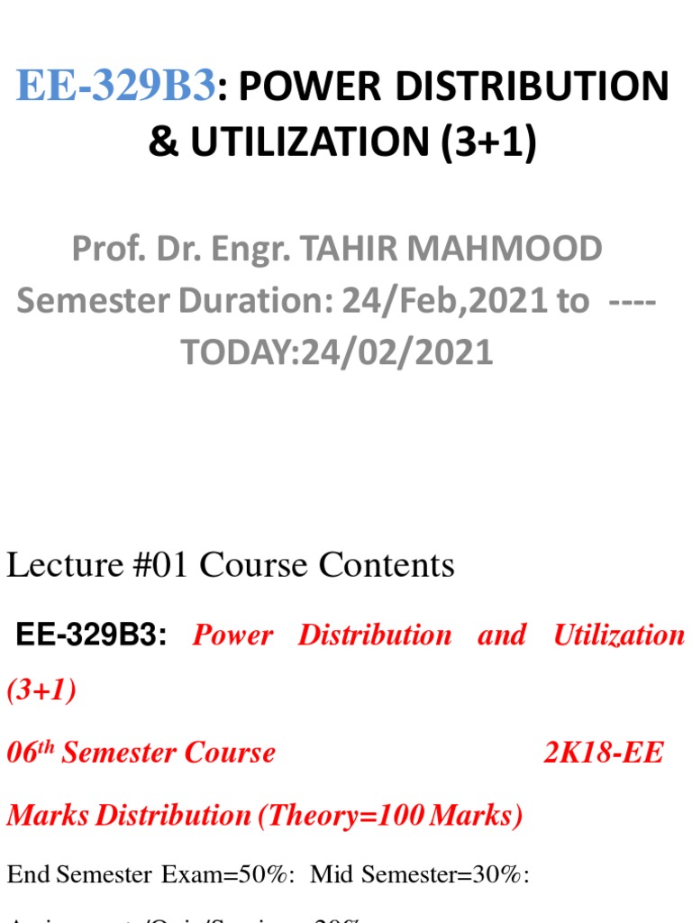 L-1-Power Distribution & Utilization | PDF | Electrical Connector | Insulator (Electricity)