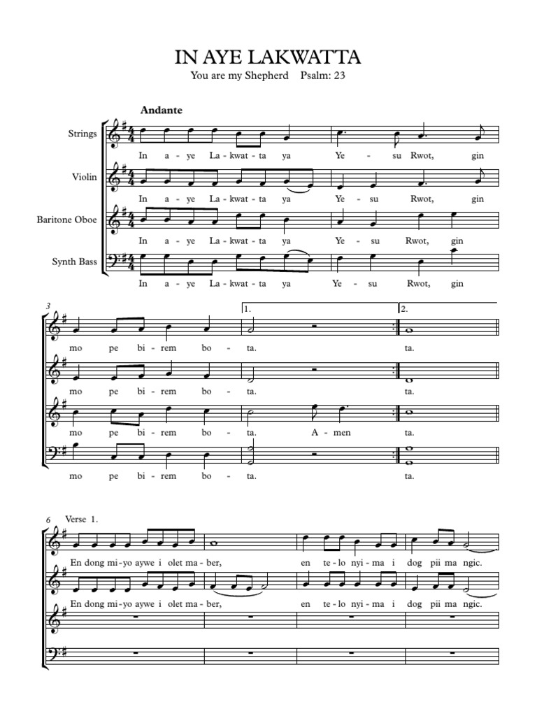 IN AYE LAKWATTA Edited - Full Score | PDF