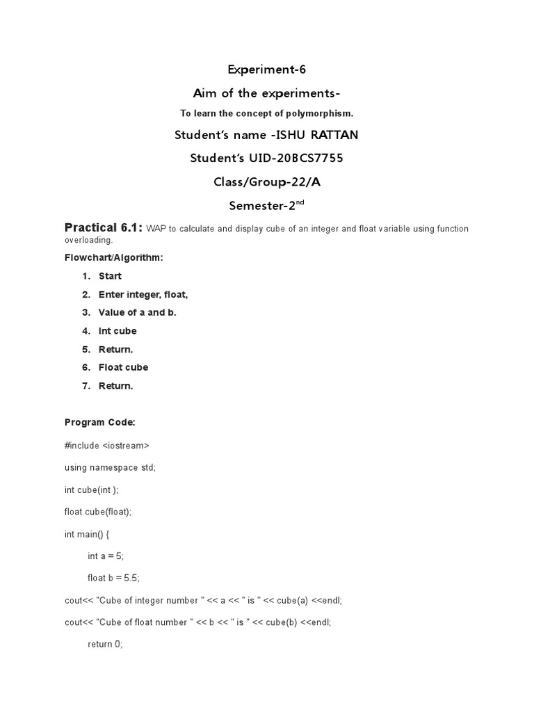 C Worksheet 6 Pdf Constructor Object Oriented Programming Programming