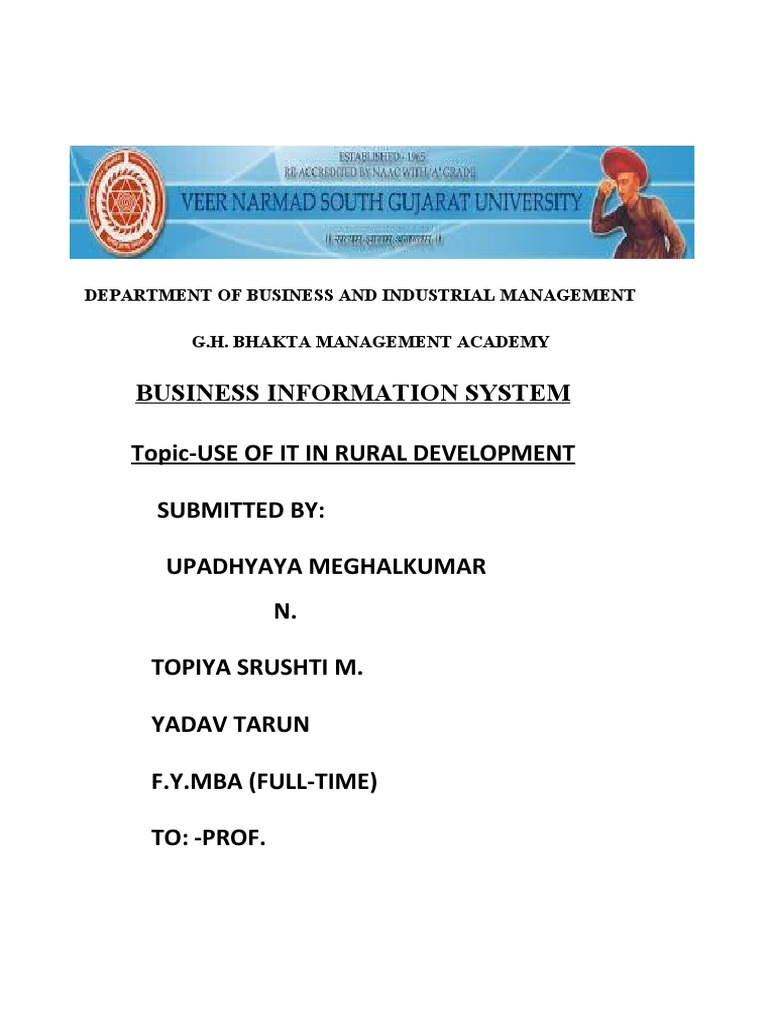 Rural Development Schemes Using ICT | PDF | Economies