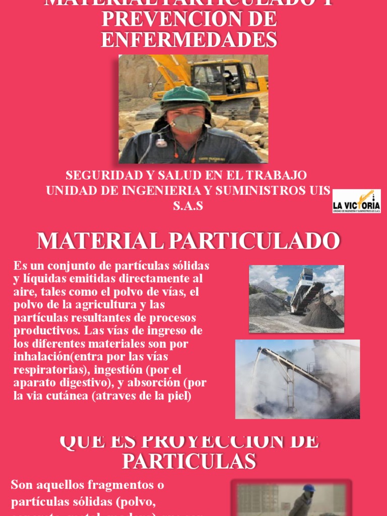 Prevención de Riesgos por Material Particulado | PDF | Especialidades ...