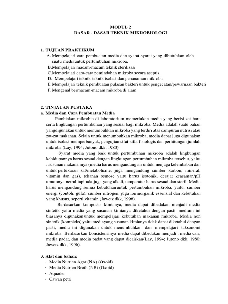 Modul Praktikum Mikrobiologi Farmasi FM22-19-24 | PDF