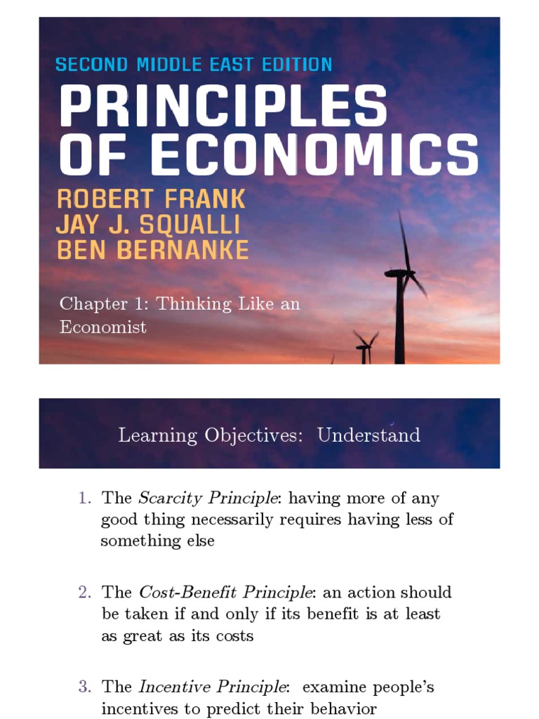 Chapter 01 - Thinking Like An Economist | PDF | Economics | Microeconomics
