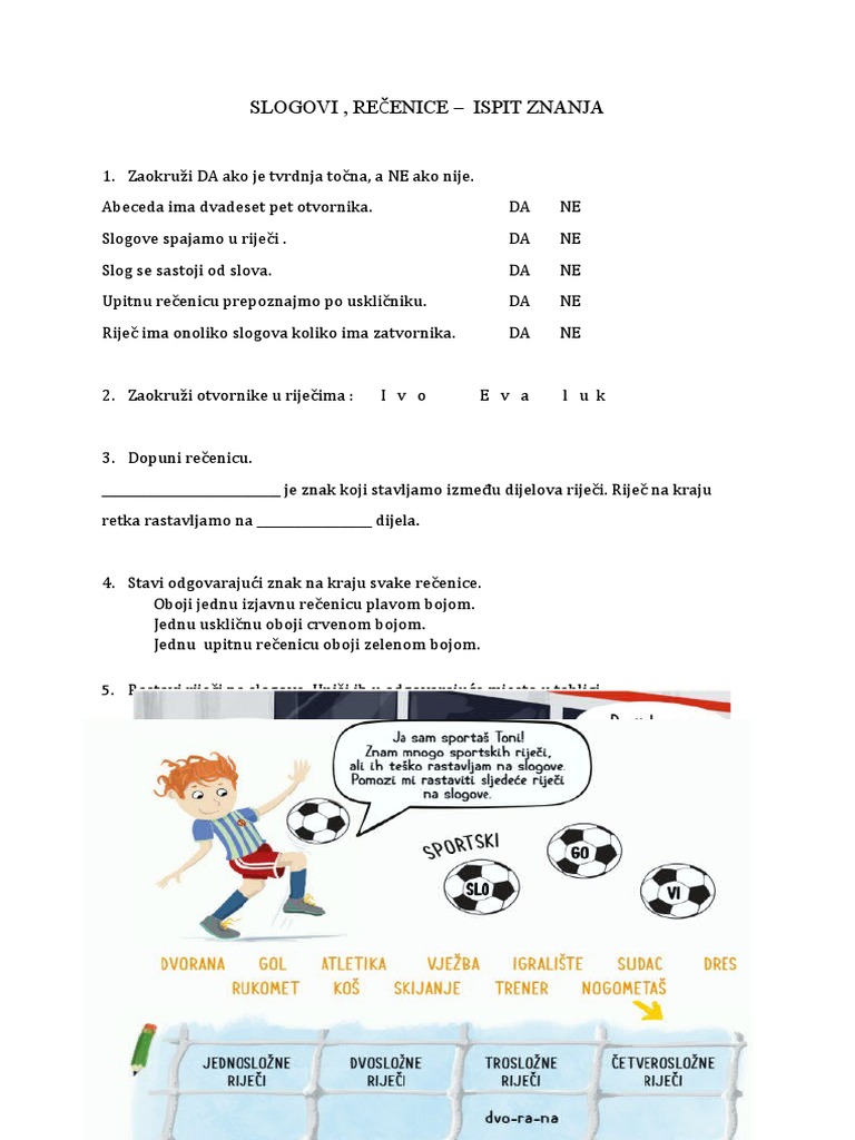 HJ SLOGOVI Ispit | PDF