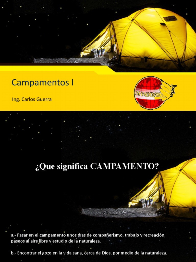 Especialidad Campamentos | PDF | Agua | Cámping