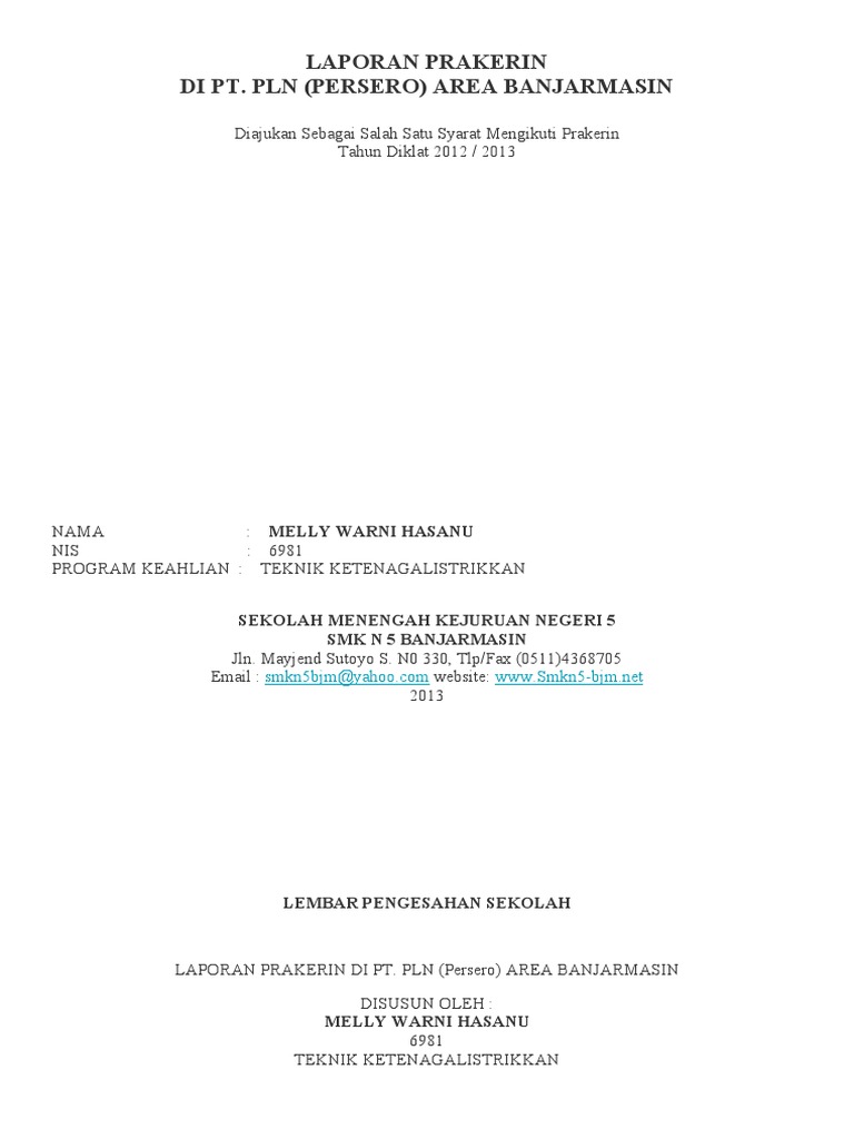 Laporan Prakerin | PDF