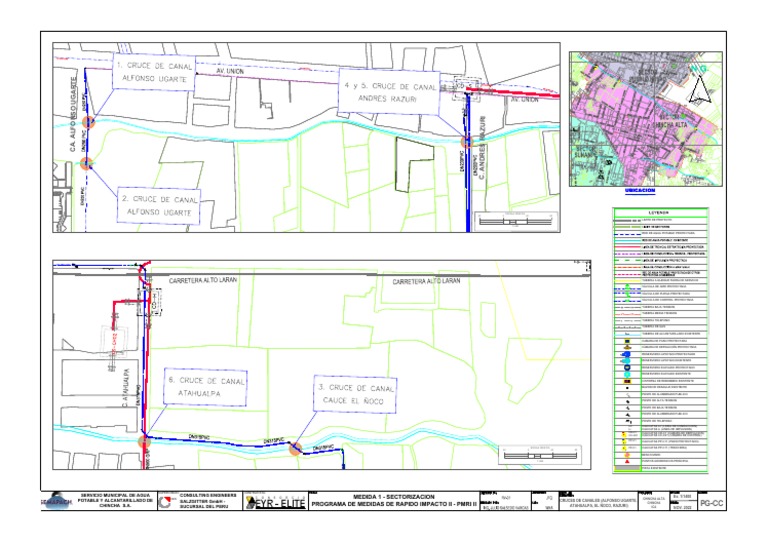 PLANO GENERAL - CRUCES DE CANAL-Layout1 | PDF | Ingeniería hidráulica ...