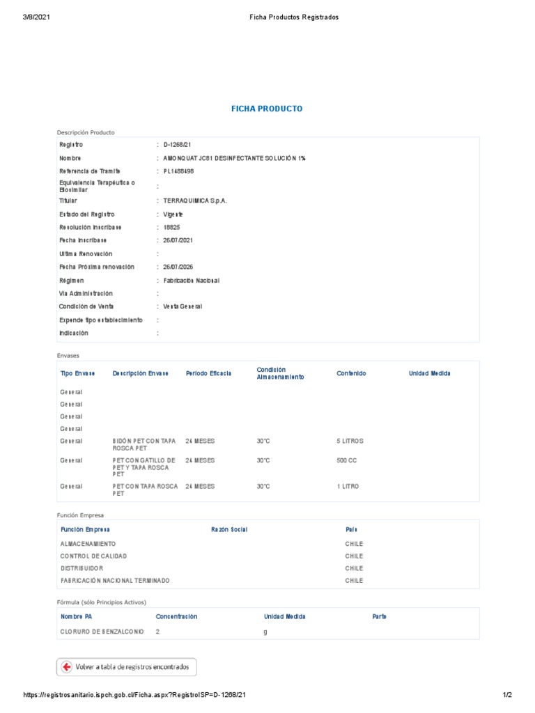 Reg Isp D 1268-21 Amonquat JC81 | PDF