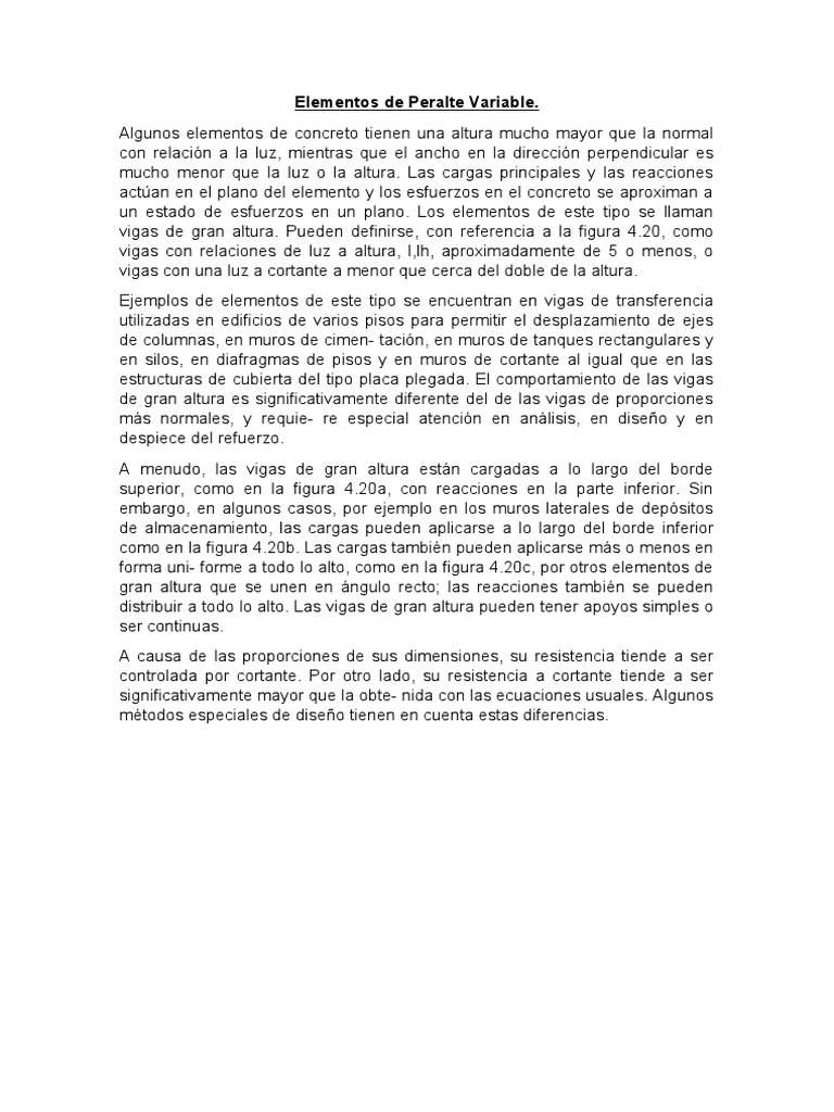 Elementos de Peralte Variable | PDF | Resistencia de materiales | Viga ...