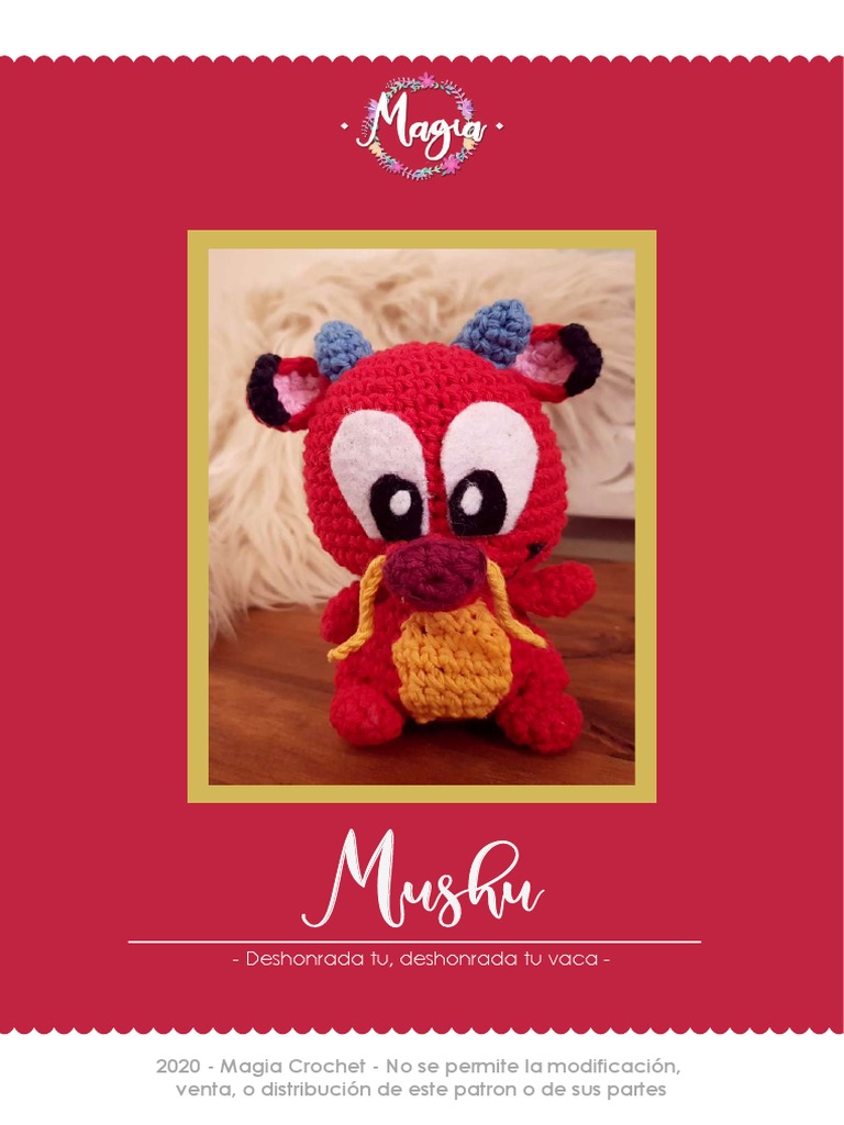 Patrón Crochet: Mushu de Mulan | PDF