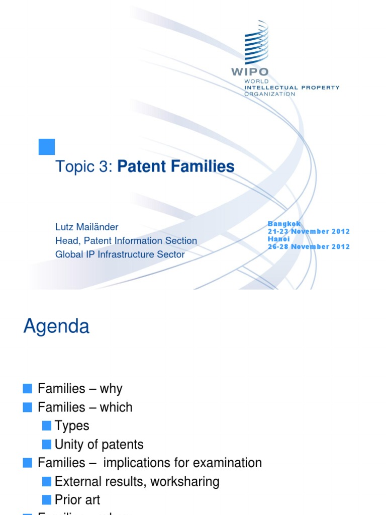 Understanding Patent Families and Types | PDF | Priority Right ...