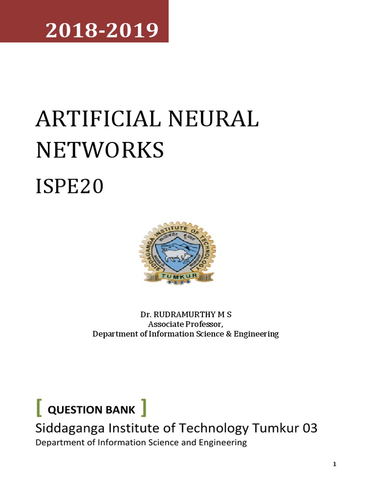 Artificial Neural Networks | PDF | Artificial Neural Network | Cognitive Science