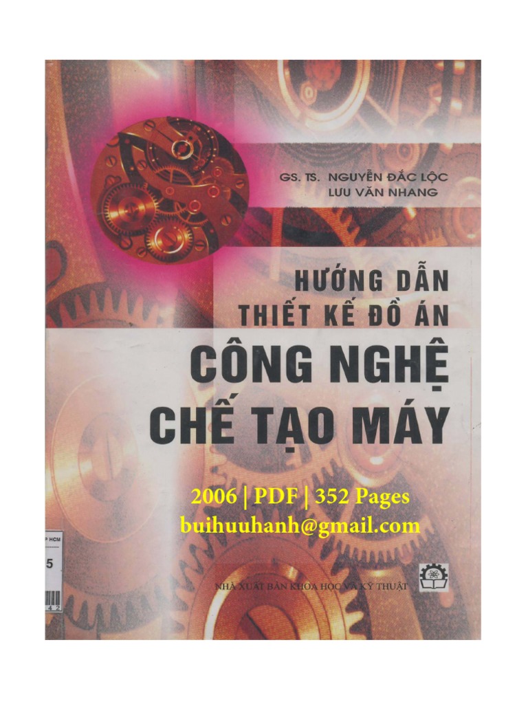 Hướng Dẫn Thiết Kế Đồ Án Công Nghệ Chế Tạo Máy Nxb Khoa Học Kỹ Thuật 1716