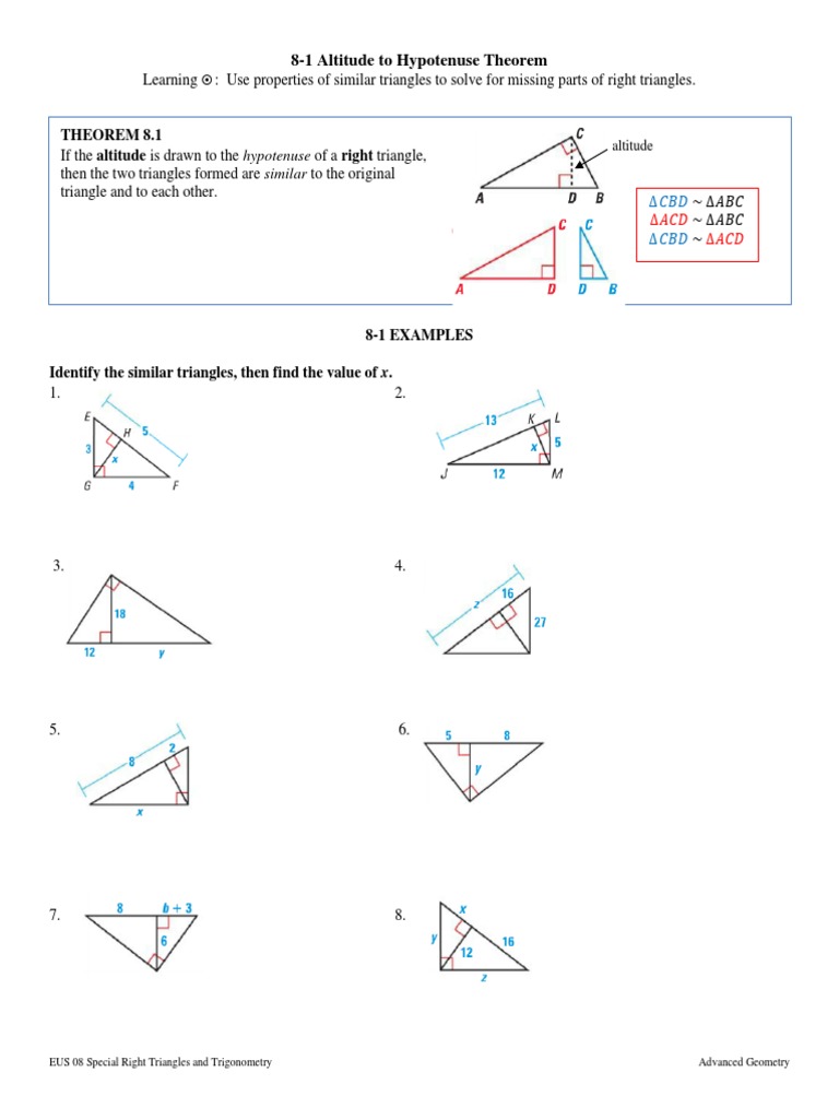 Geometry: Special Right Triangles | PDF